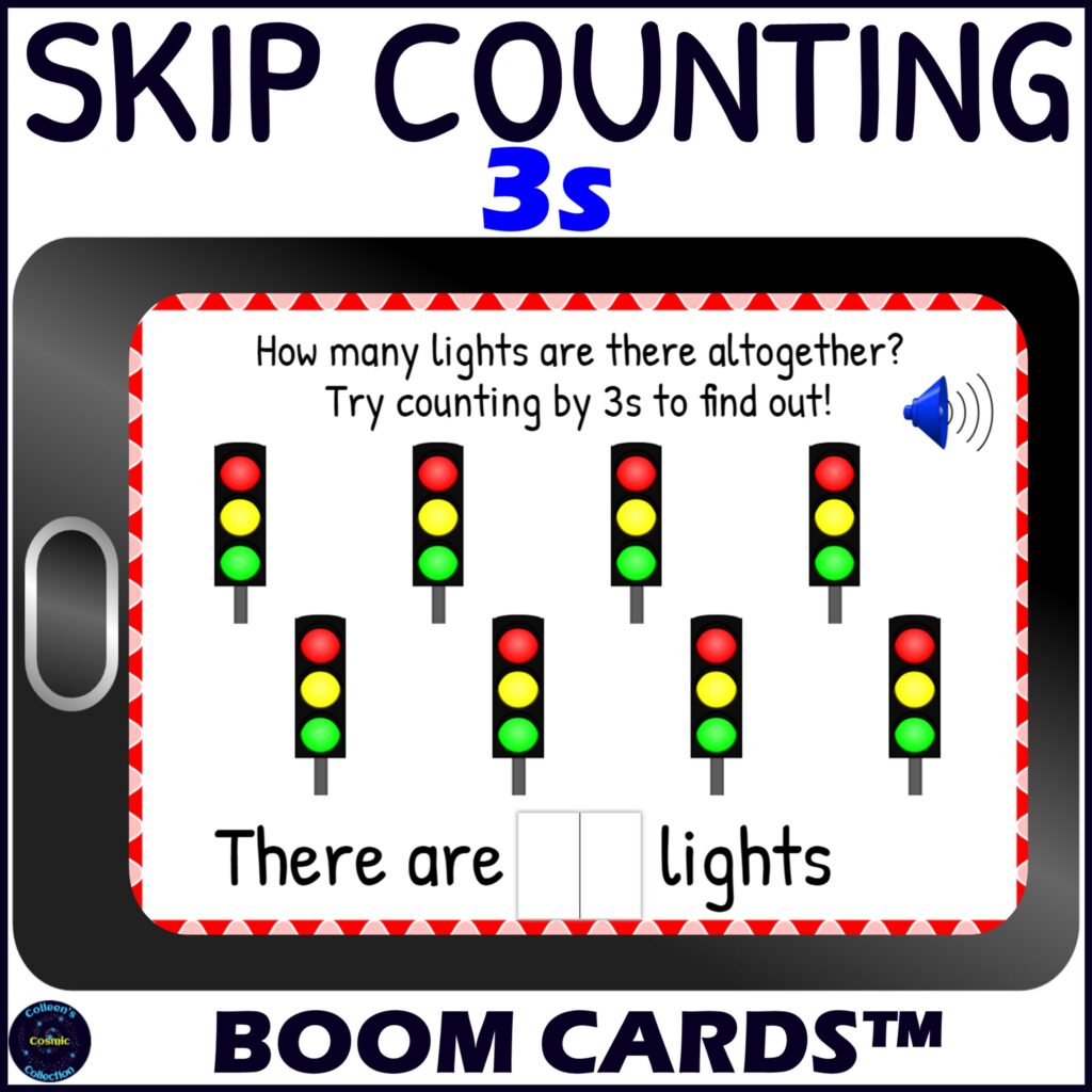 Skip Counting by 3s Digital Boom™ Cards | Made By Teachers