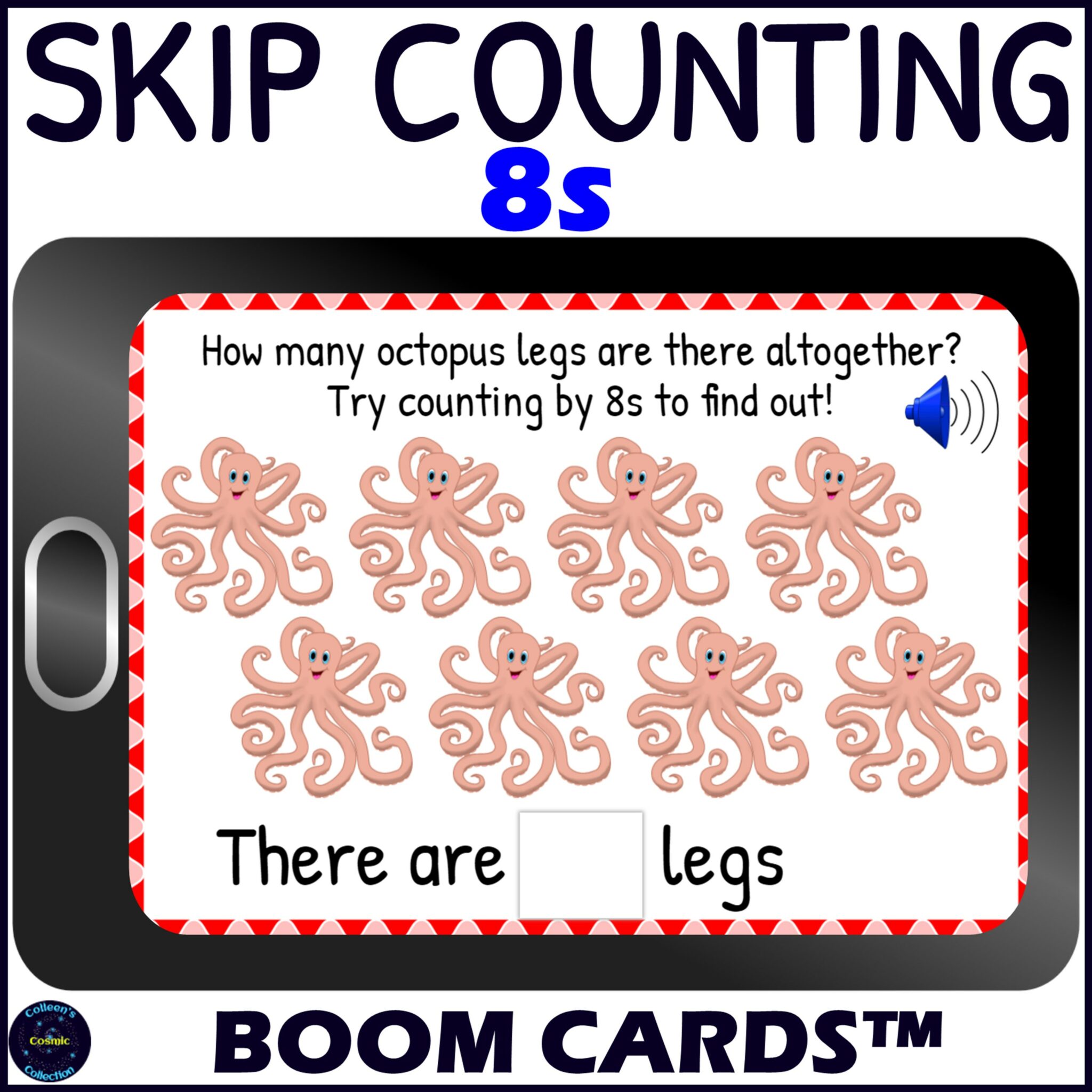 Skip Counting by 8s Digital Boom™ Cards | Made By Teachers