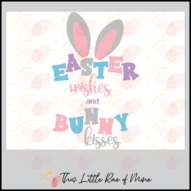 Easter Wishes - Bunny Kisses - Footprint Art - Handprint - Keepsake ...