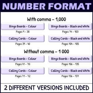 Skip Counting by 1000s Activity | Bingo Game | Made By Teachers