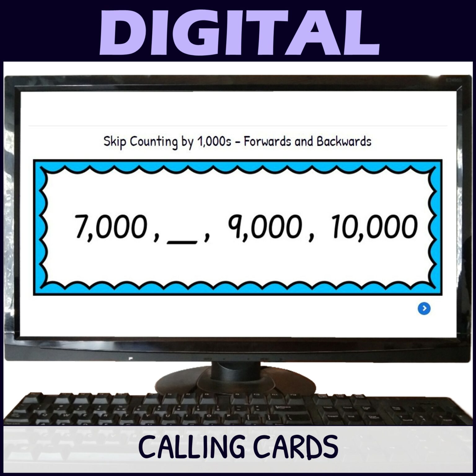 Skip Counting by 1000s Activity | Bingo Game | Made By Teachers