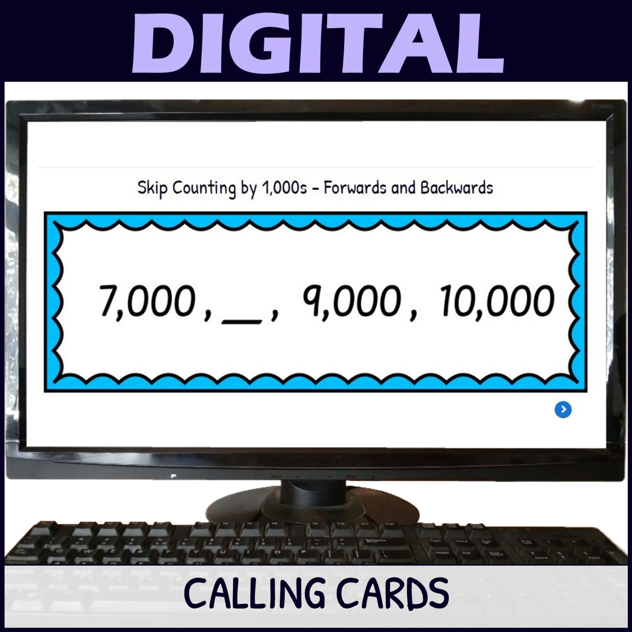 Skip Counting by 1000s Activity | Bingo Game | Made By Teachers