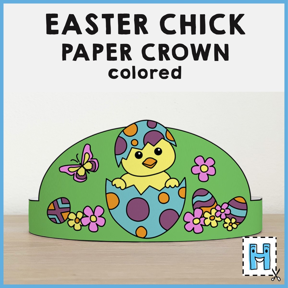 Ice Cream Paper Crown Headband Printable Coloring Spring Summer Craft ...