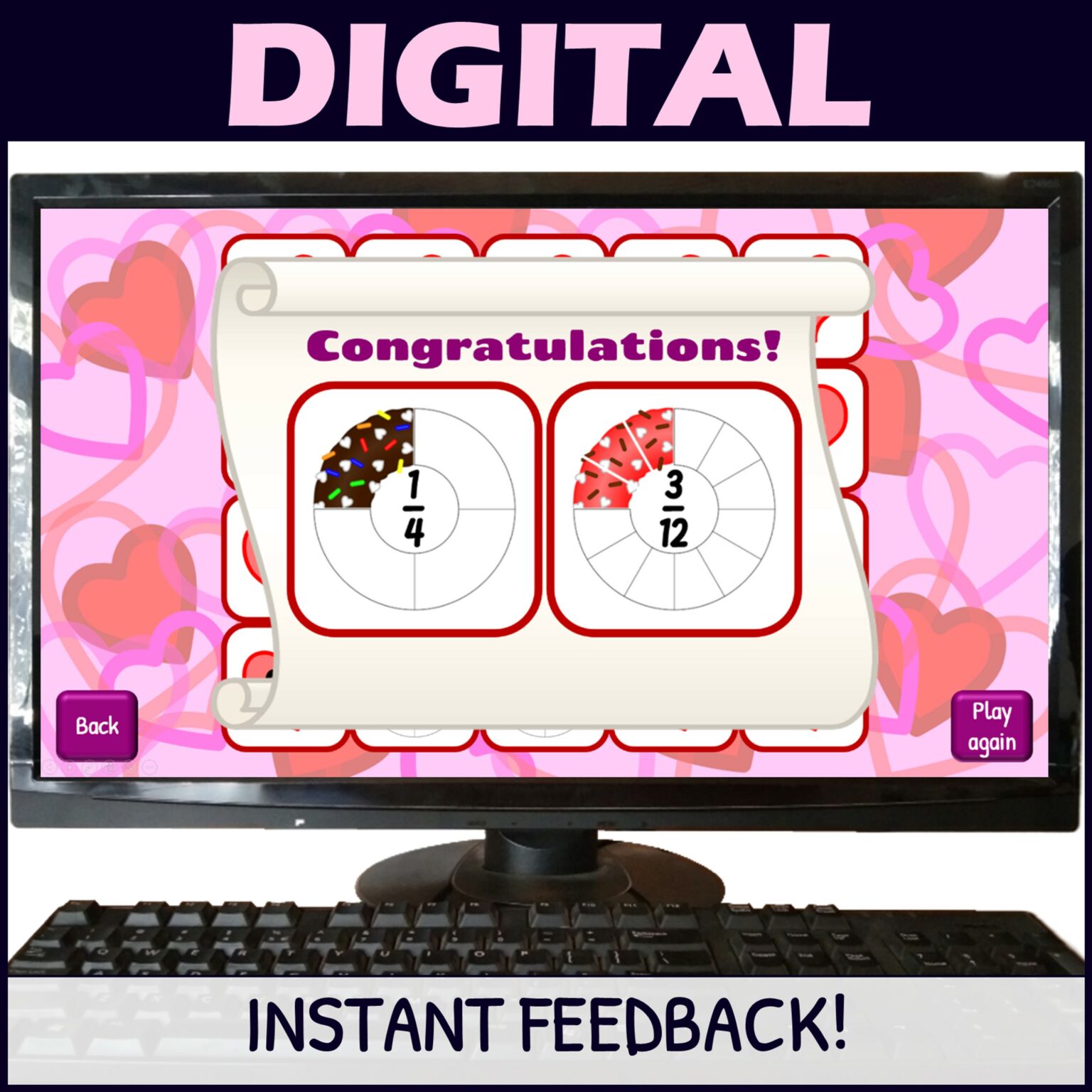 Valentines Day Equivalent Fractions Activity | Made By Teachers