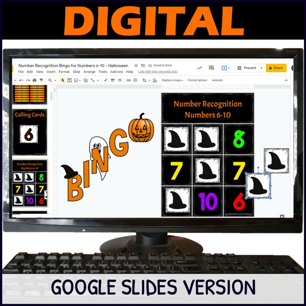 Halloween Number Recognition 6-10 Activity | Bingo | Made By Teachers