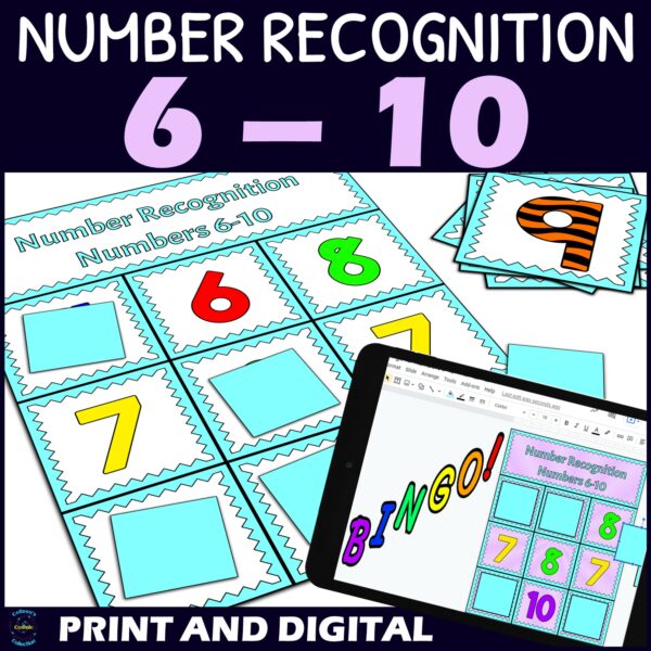 Number Recognition 6-10 Printable Activity | Bingo | Made By Teachers