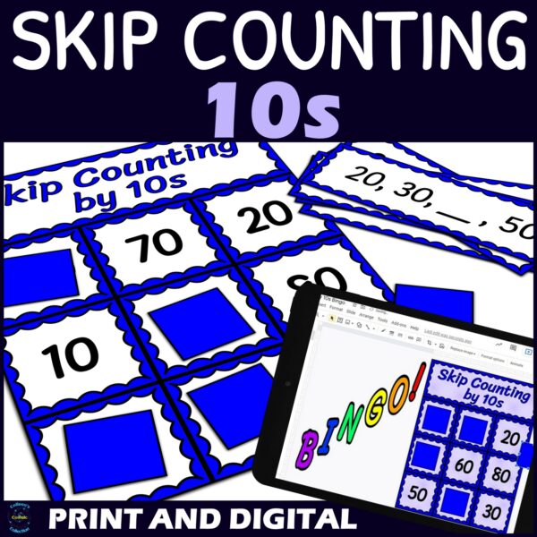 Skip Counting by 10s Activity | Bingo Game | Made By Teachers