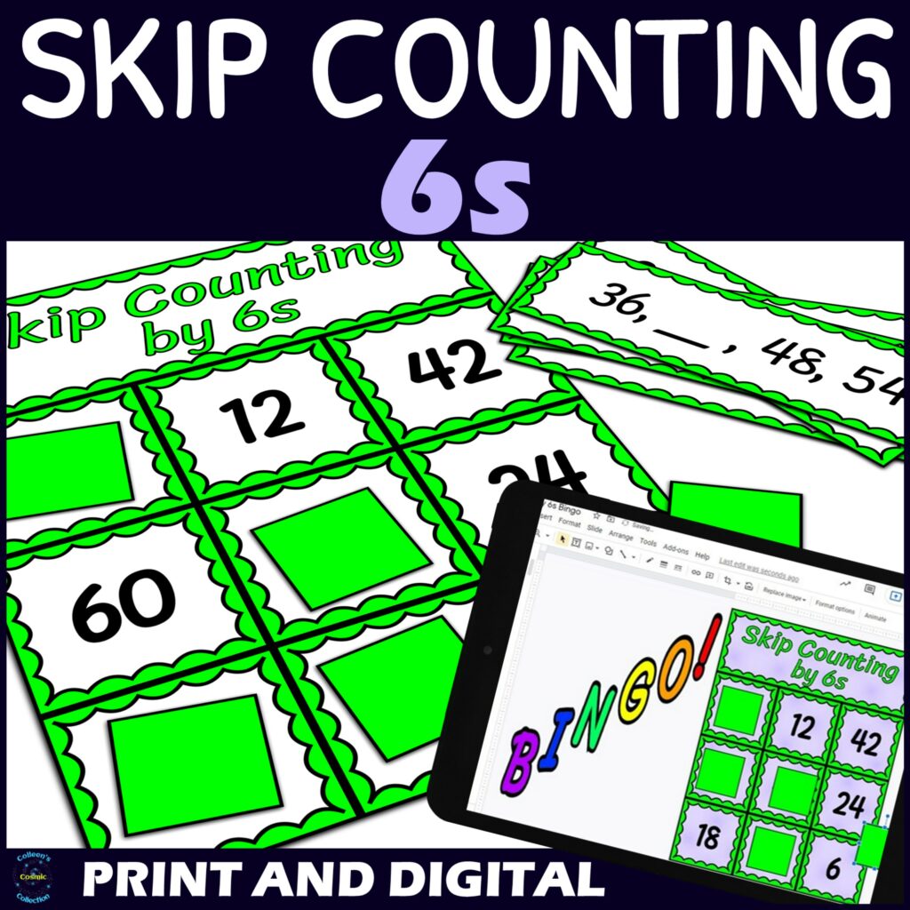 Skip Counting by 6s Activity | Bingo Game | Made By Teachers