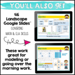Morning Work 1st Grade Digital Google Slides and Printable | Month 4 ...