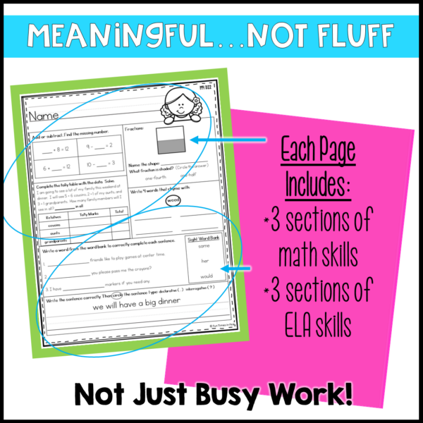 Morning Work 1st Grade Digital Google Slides and Printable | Month 4 ...