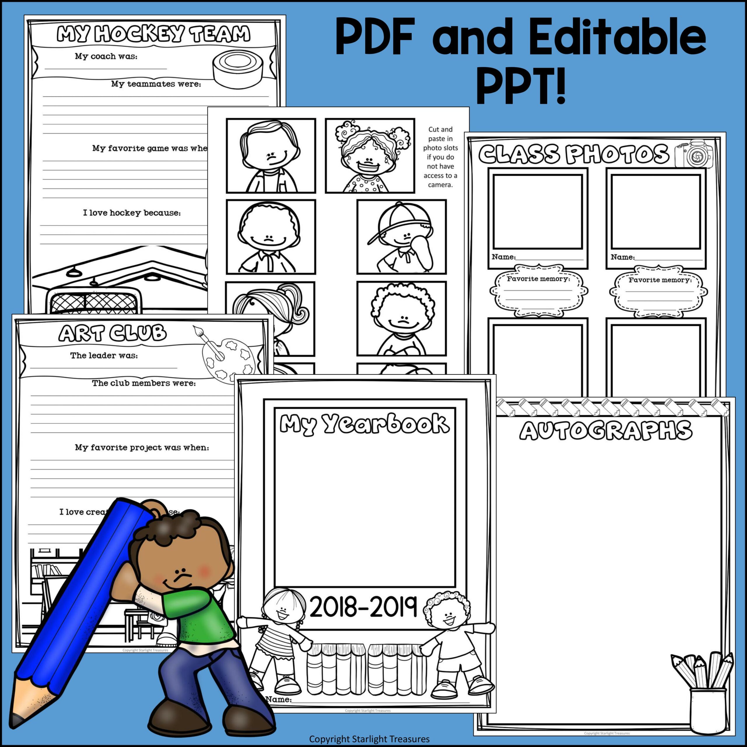 Create a Class Yearbook Project for Early Learners - Editable | Made By ...