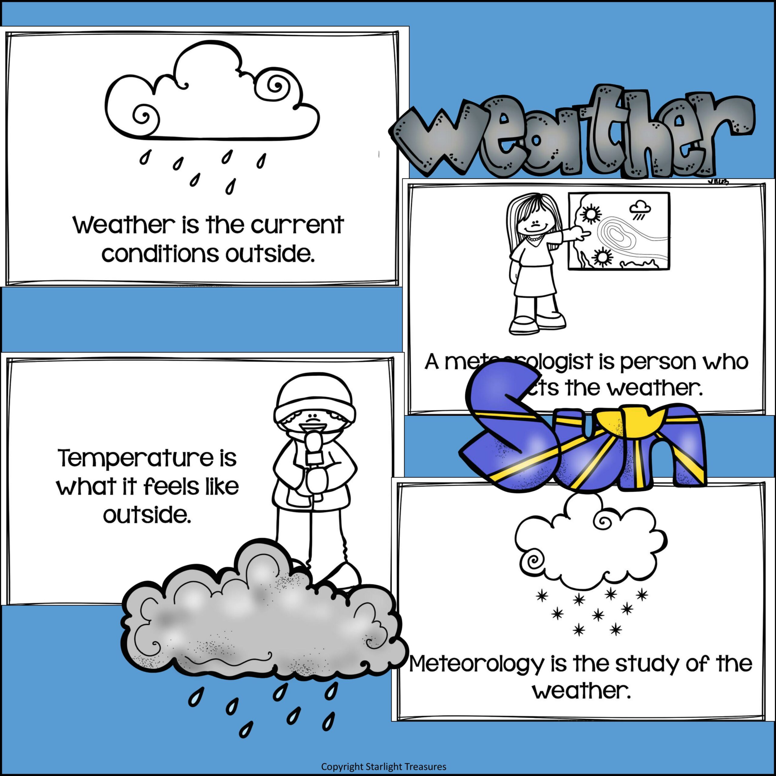 Meteorology and Weather Maps Mini Book for Early Readers | Made By Teachers