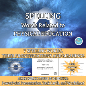 SPELLING Words Related to PHYSICAL EDUCATION | Made By Teachers