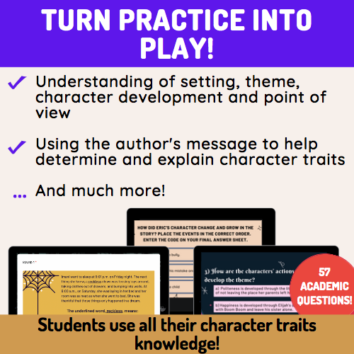 Halloween Escape Room - Haunted House - Digital Escape Room - Character ...