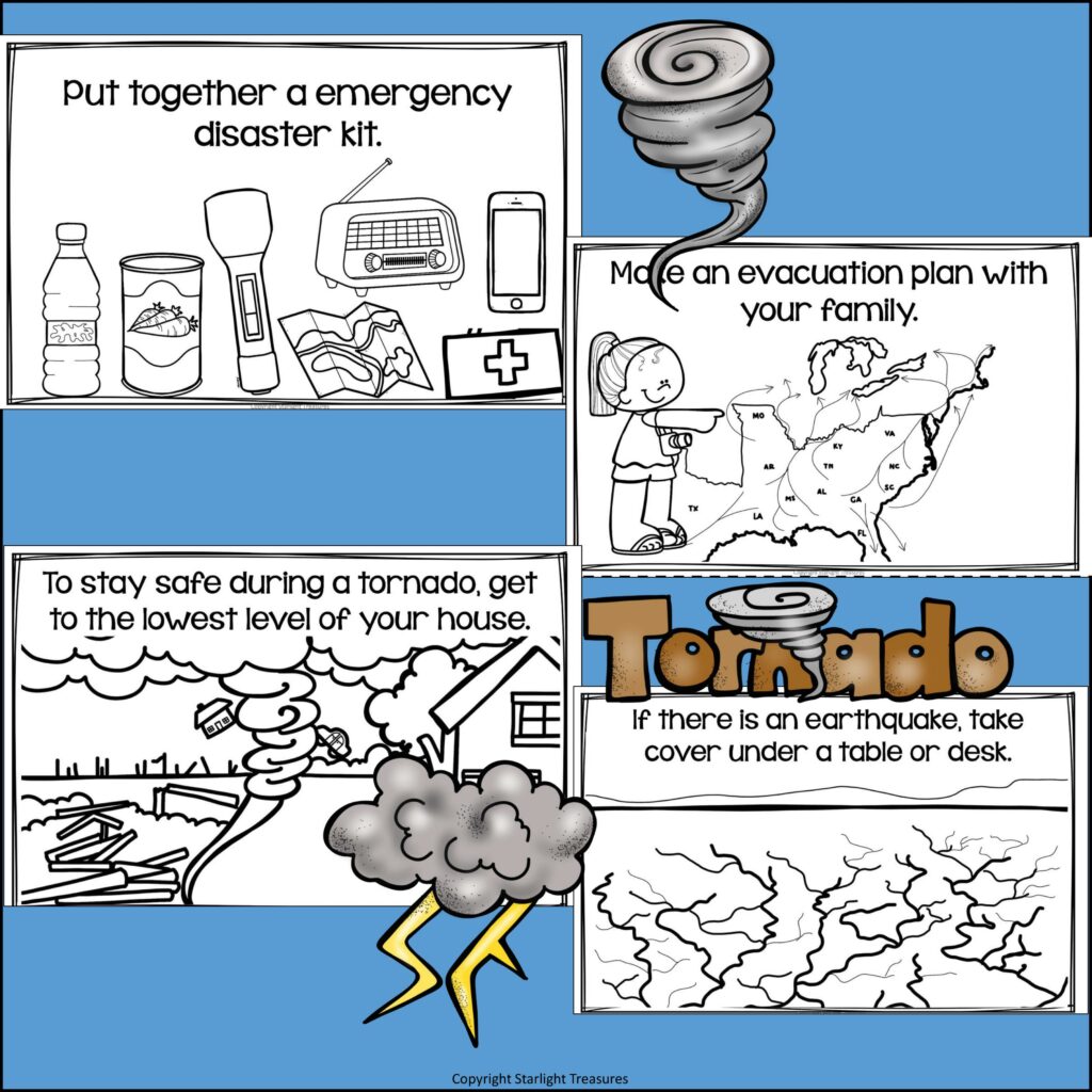 Natural Disasters Mini Book for Early Readers | Made By Teachers