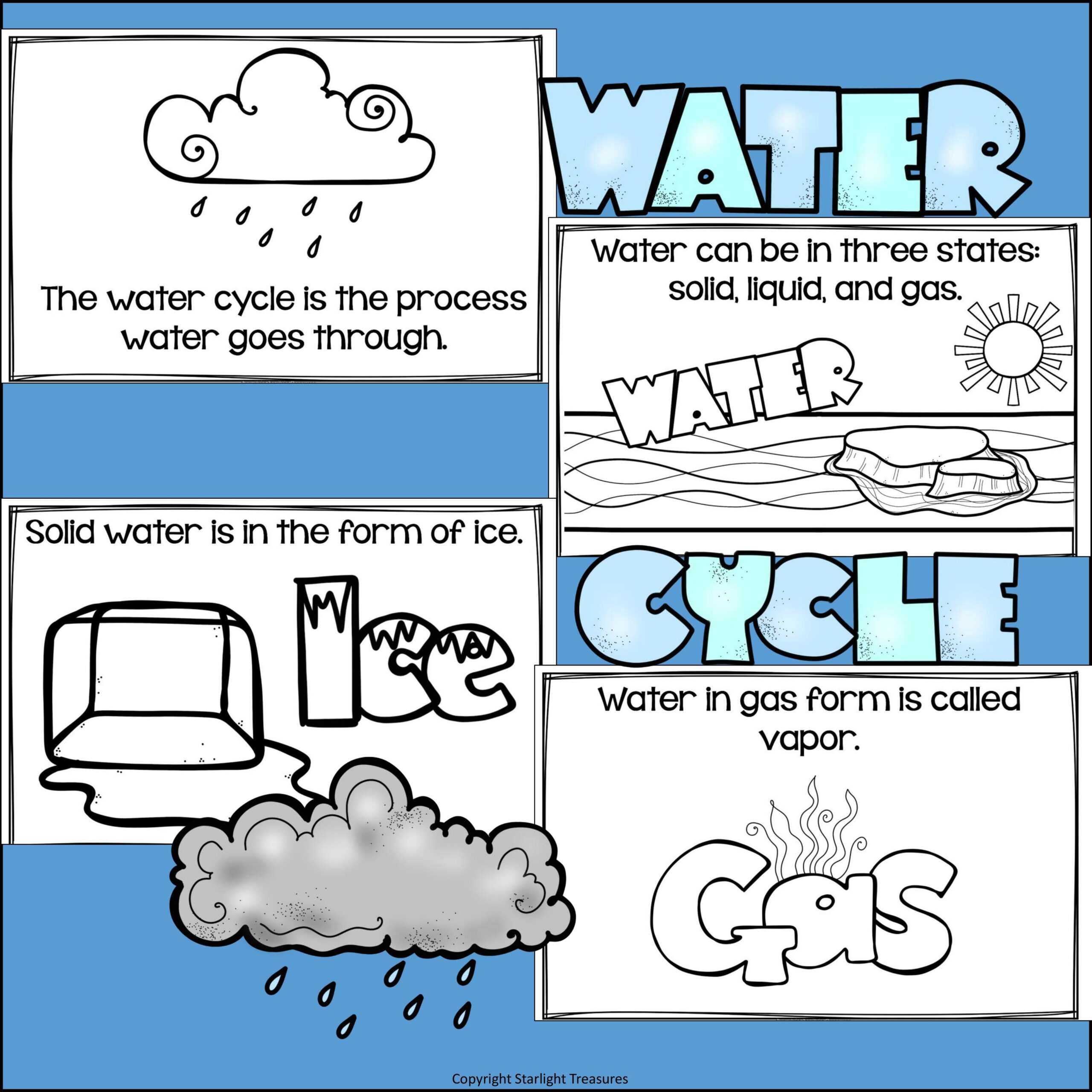 The Water Cycle Mini Book for Early Readers | Made By Teachers