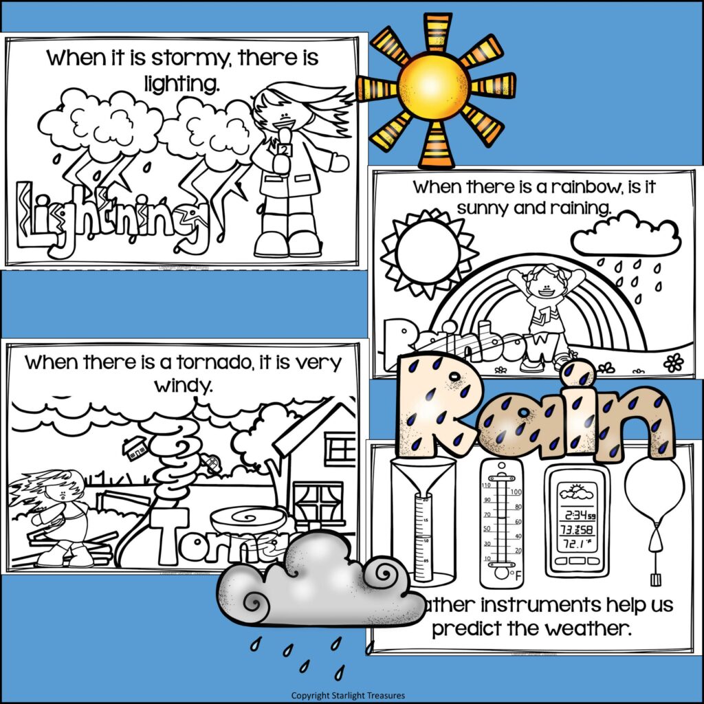 Weather Mini Book for Early Readers | Made By Teachers