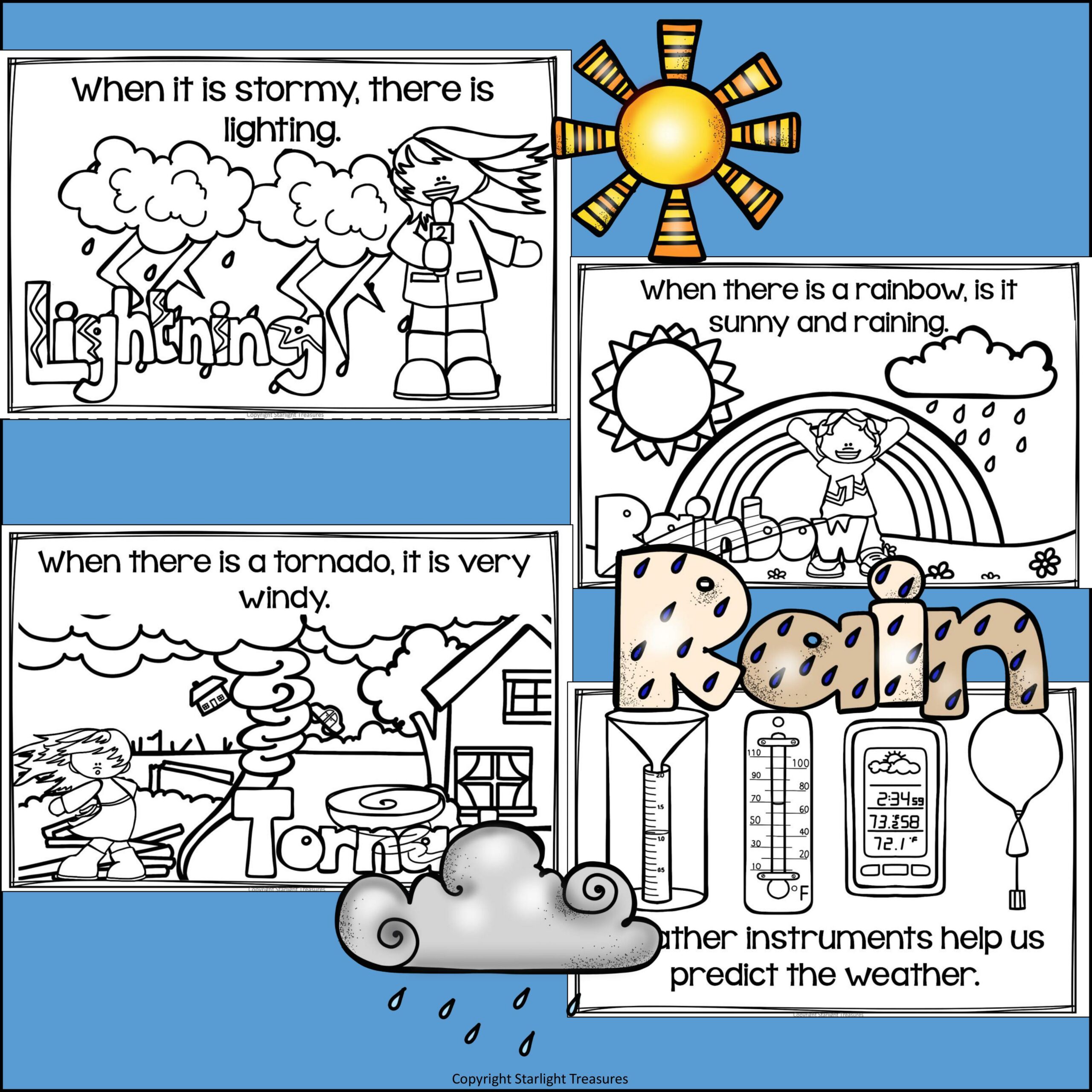 Weather Mini Book for Early Readers | Made By Teachers