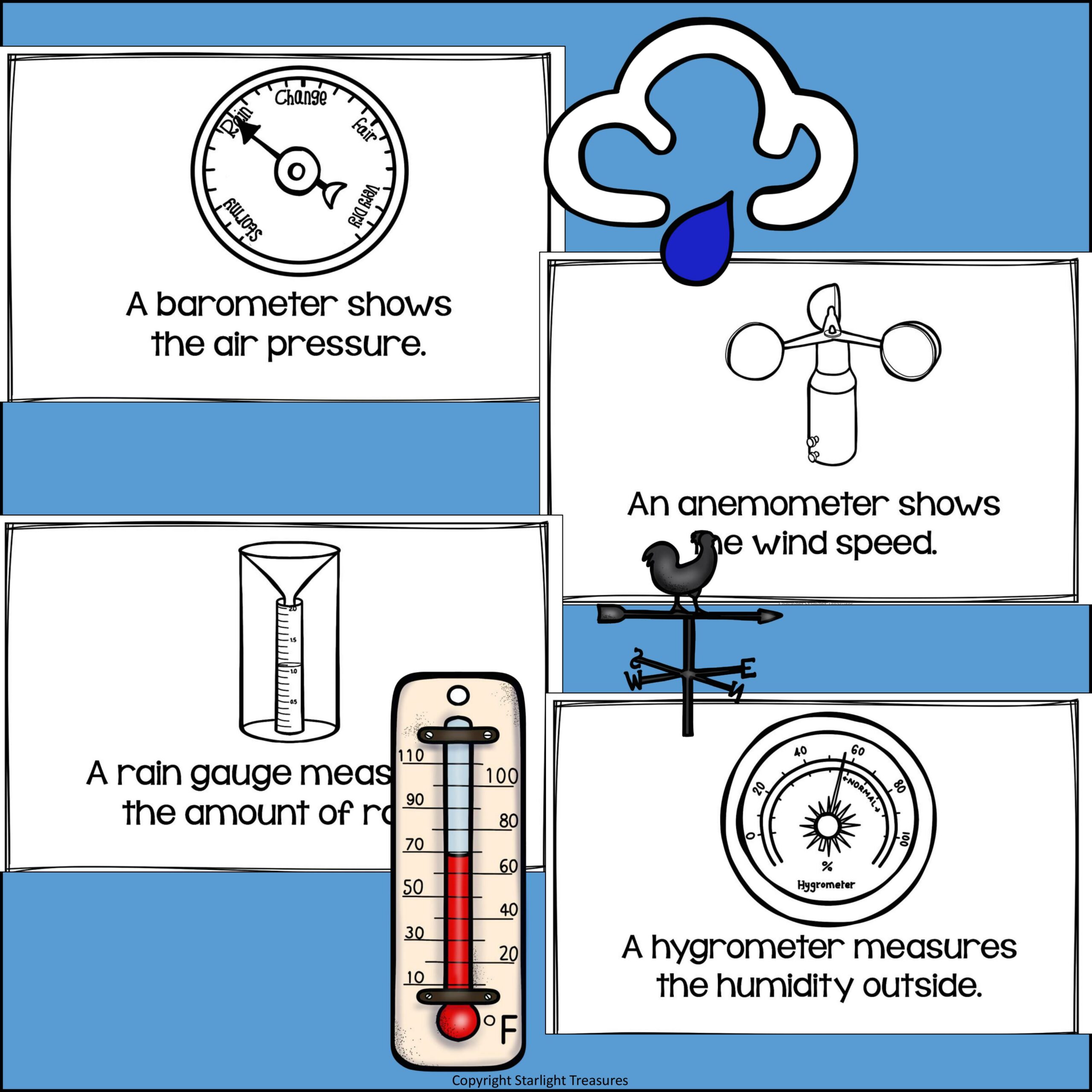 Weather Instruments Mini Book for Early Readers | Made By Teachers