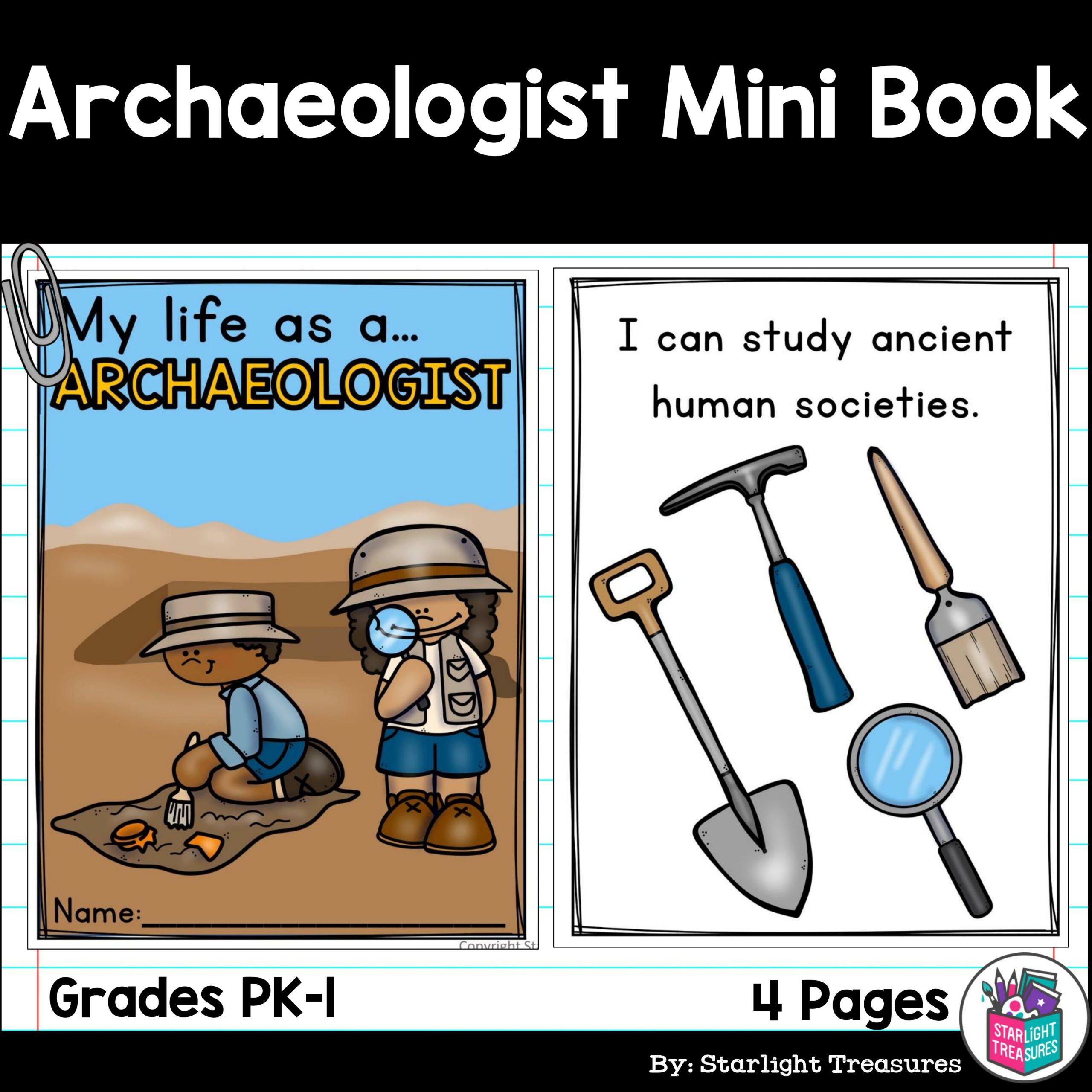 Archaeologist Mini Book for Early Readers - Types of Scientists | Made ...
