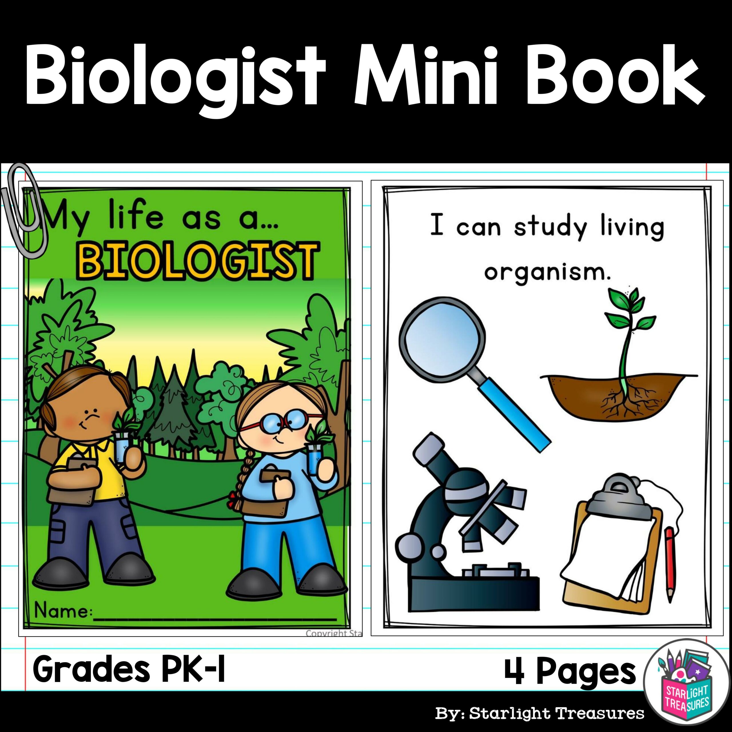 Biologist Mini Book for Early Readers - Types of Scientists | Made By ...