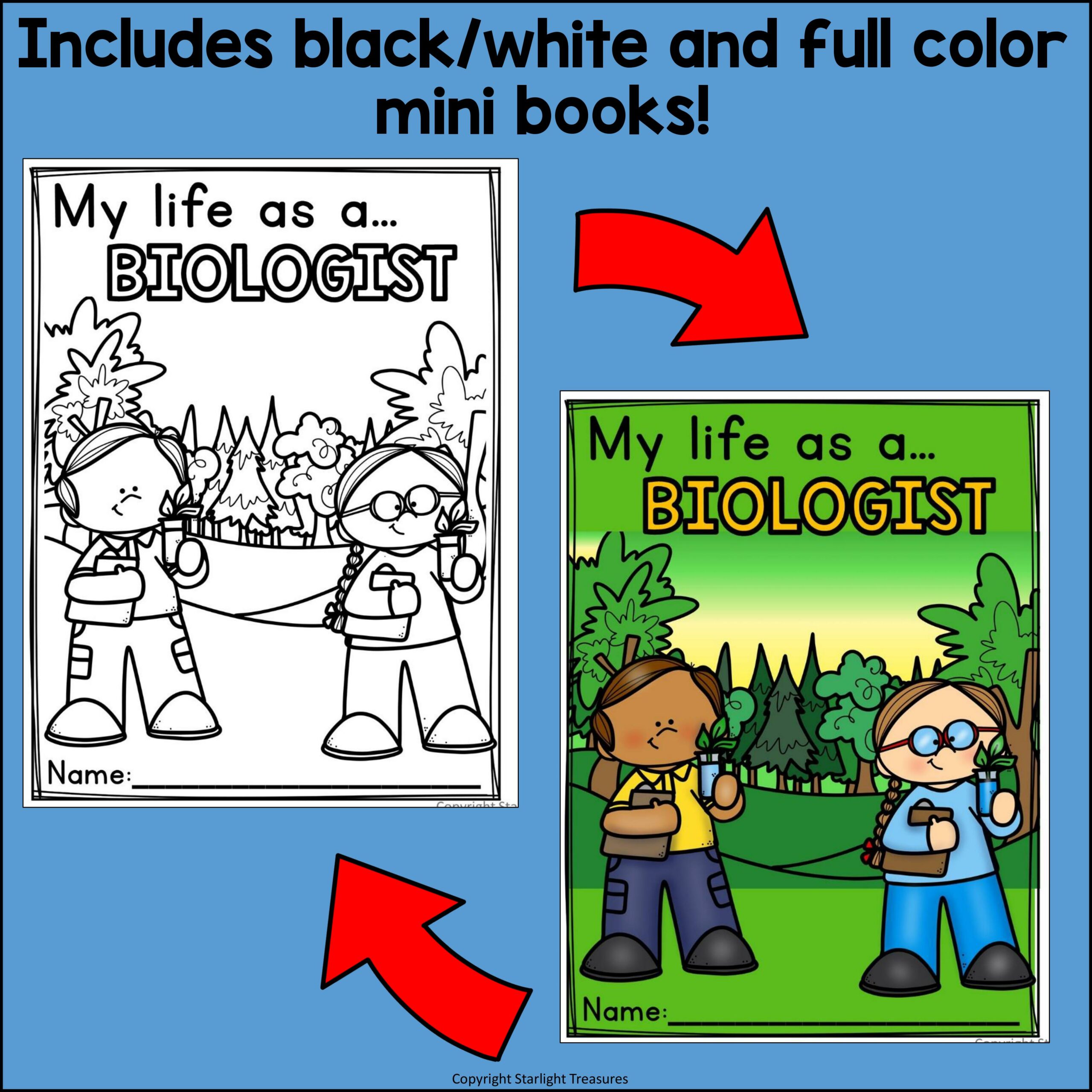Biologist Mini Book for Early Readers - Types of Scientists | Made By ...