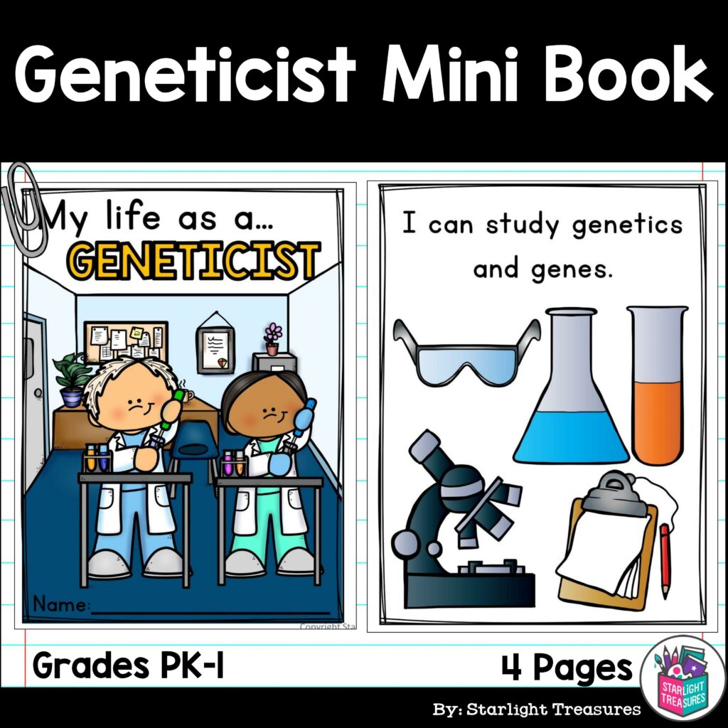 Geneticist Mini Book for Early Readers - Types of Scientists | Made By ...