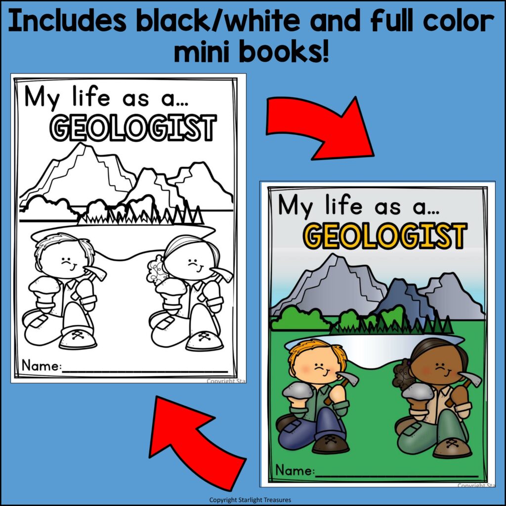 Geologist Mini Book for Early Readers - Types of Scientists | Made By ...