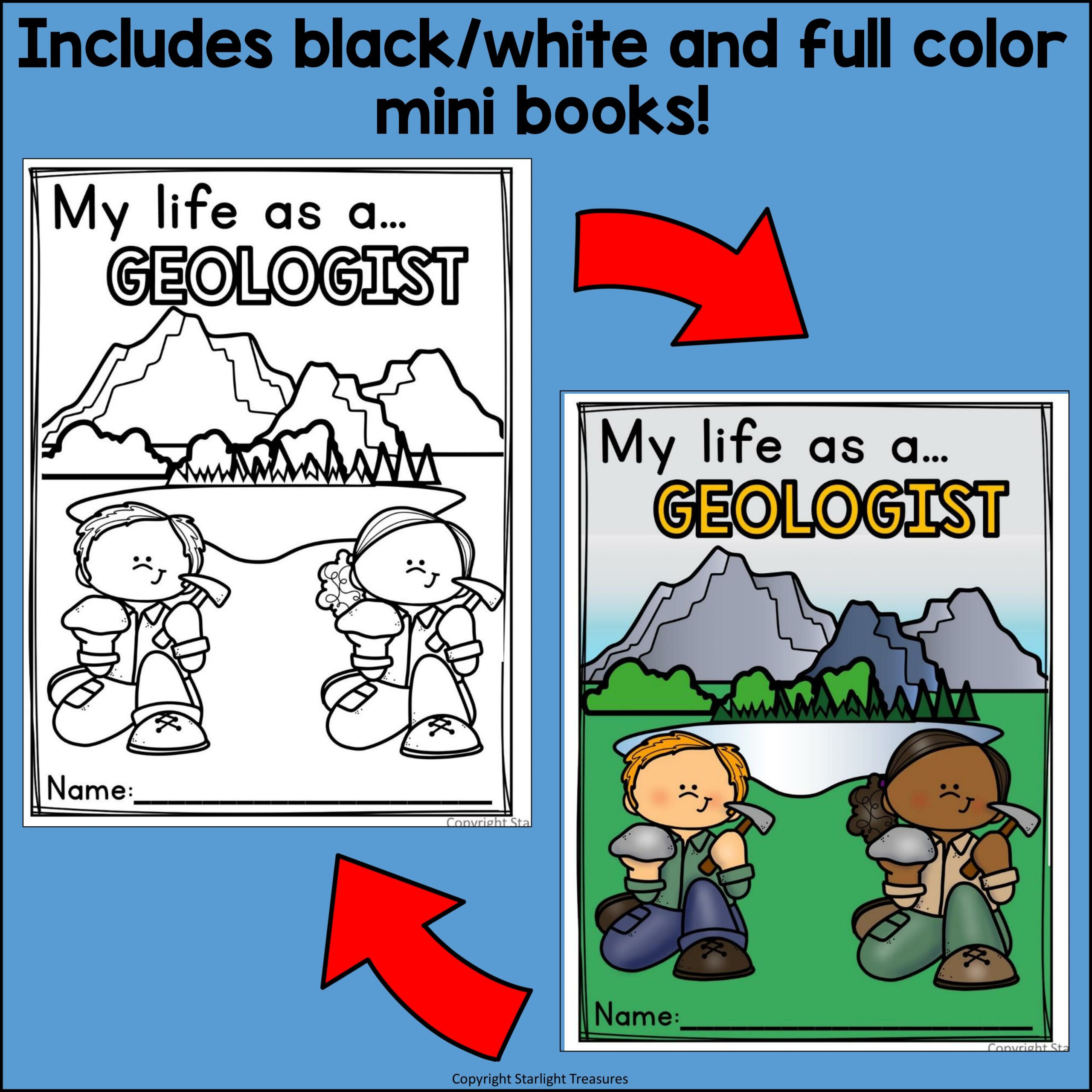 Geologist Mini Book for Early Readers - Types of Scientists | Made By ...