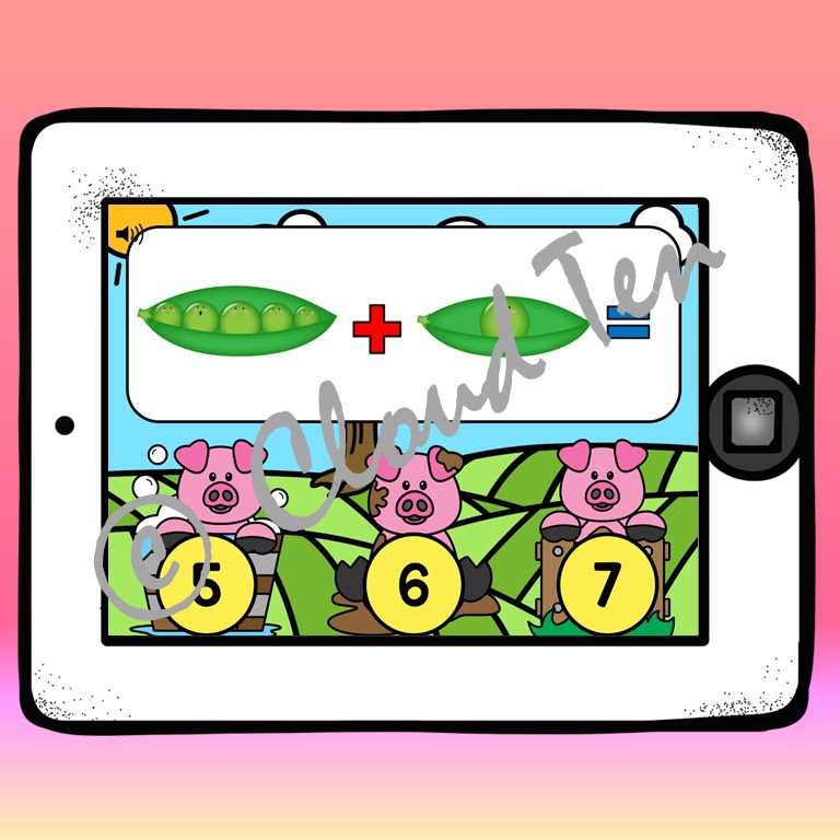 Sums to 10 - Part 2 - Boom Cards™ | Digital Task Cards | Made By Teachers