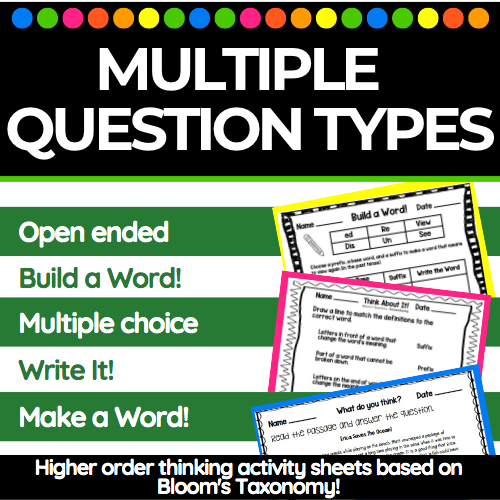 Multisyllabic Word List - 93 Exit Tickets - Prefix Suffix Focus - 2nd ...