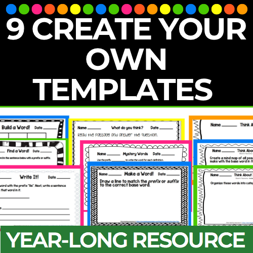 Multisyllabic Word List - 93 Exit Tickets - Prefix Suffix Focus - 2nd ...