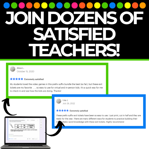 Multisyllabic Word List - 93 Exit Tickets - Prefix Suffix Focus - 2nd ...