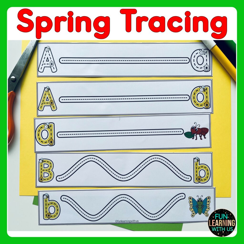Bugs Insects Fine Motor Skill Tracing Activity Alphabet Tracing ...
