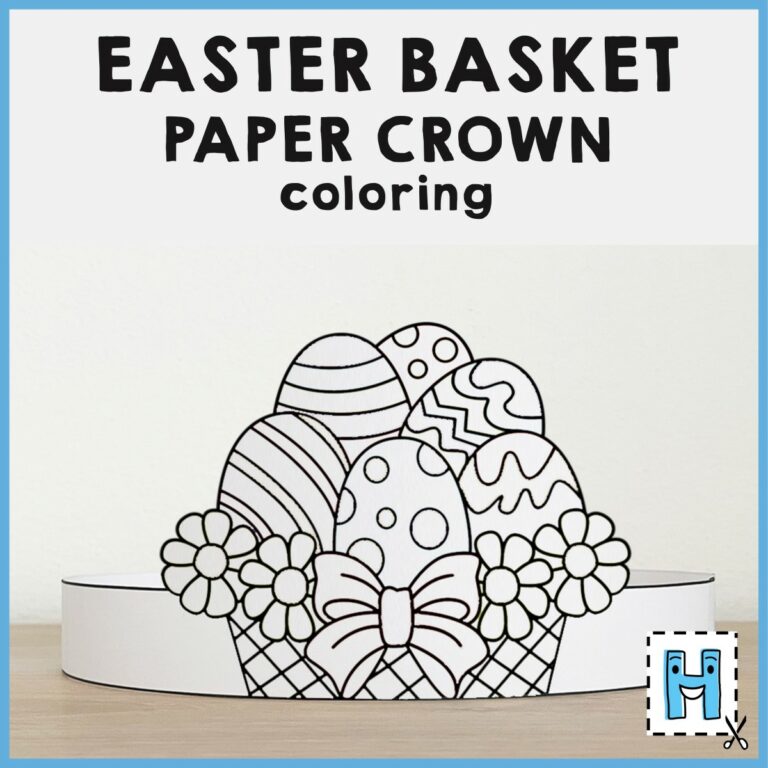 Butterfly Paper Crown Printable Coloring Craft | Made By Teachers
