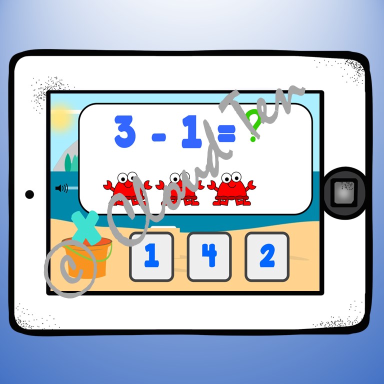 Subtraction to 10 - Cross Out Strategy Boom Cards™ | Digital Task Cards ...