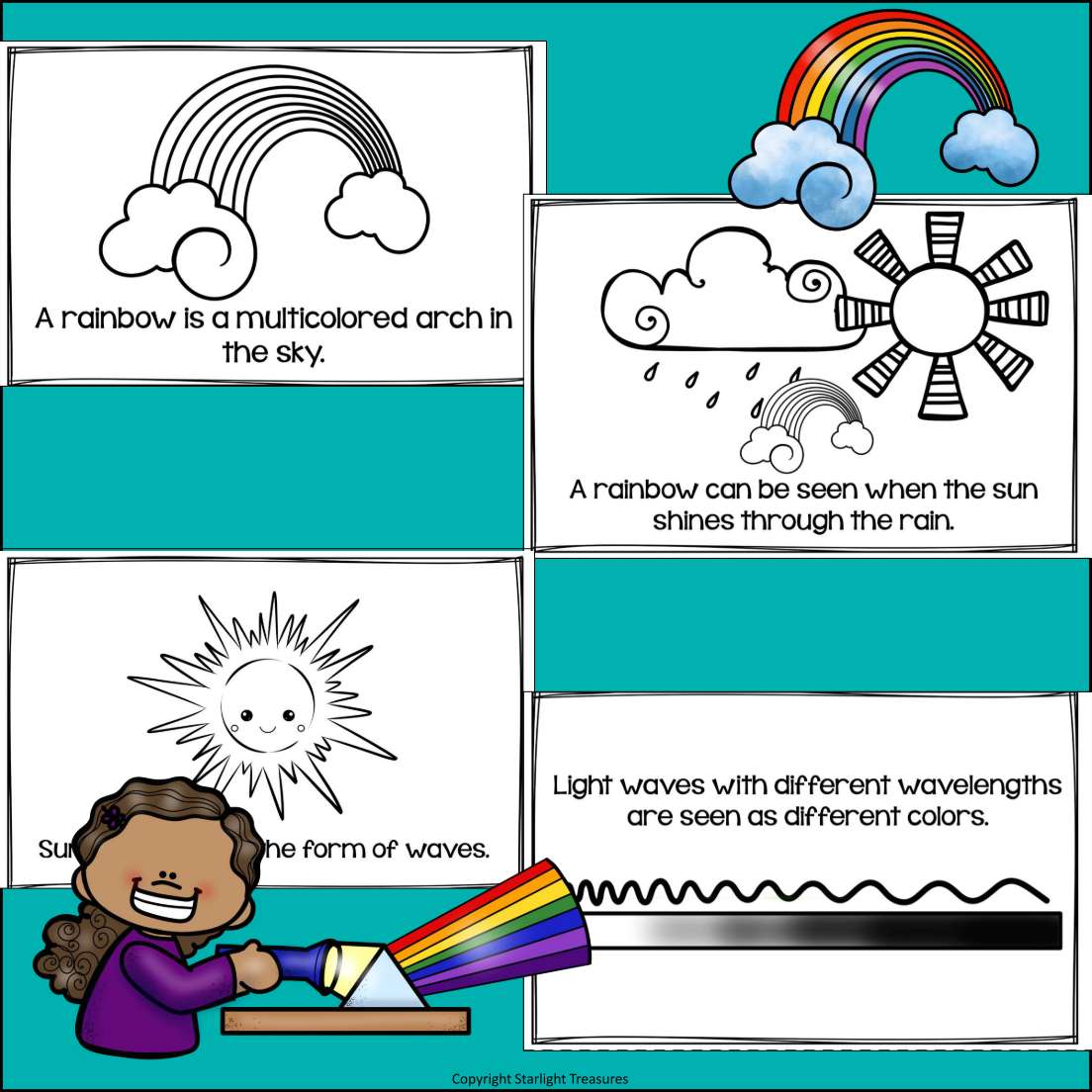 All About Rainbows Mini Book for Early Readers: Physical Science ...