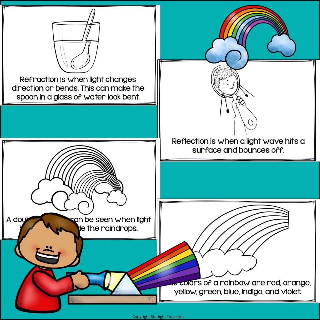 All About Rainbows Mini Book for Early Readers: Physical Science ...