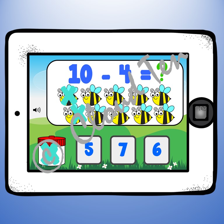Subtraction to 10 - Part 2 Cross Out Strategy Boom Cards™ | Digital ...