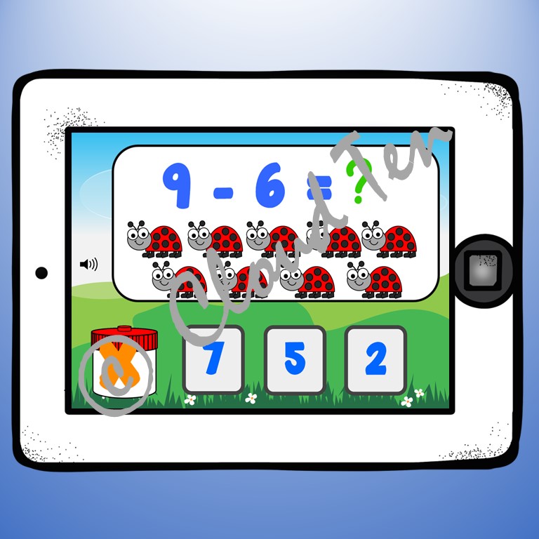 Subtraction to 10 - Part 2 Cross Out Strategy Boom Cards™ | Digital ...