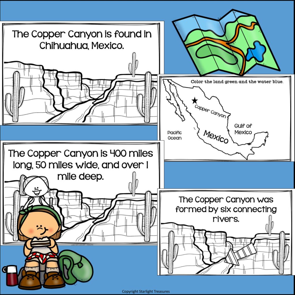 Canyons Mini Book for Early Learners - Landforms | Made By Teachers