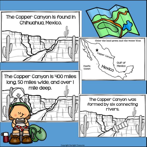 Canyons Mini Book for Early Learners - Landforms | Made By Teachers