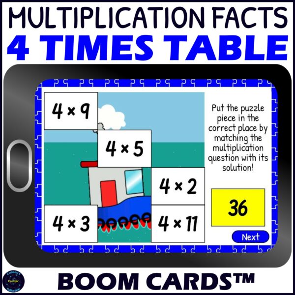 Multiplication Facts Practice | 4 Times Table | Made By Teachers