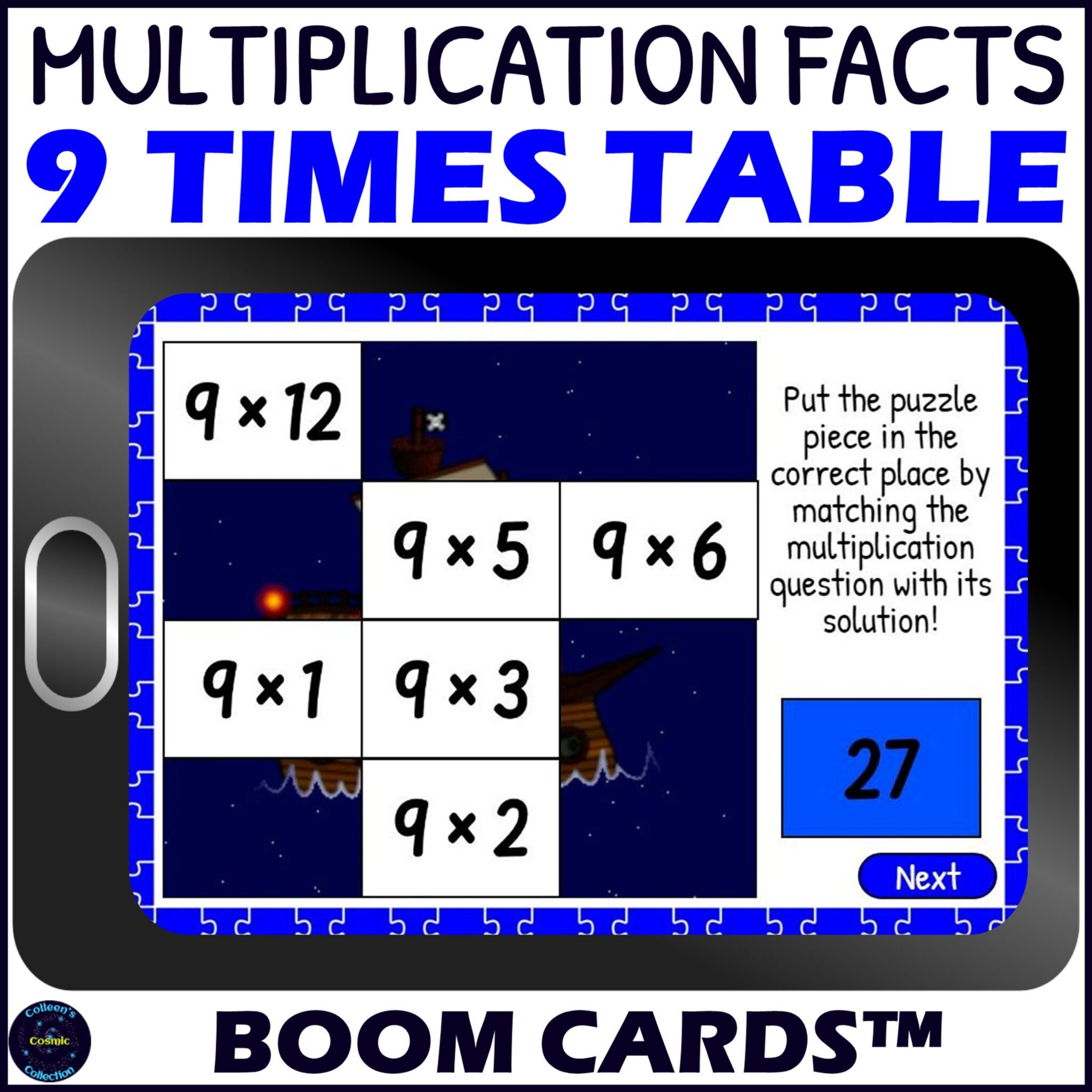 Multiplication Facts Practice | 9 Times Table | Made By Teachers