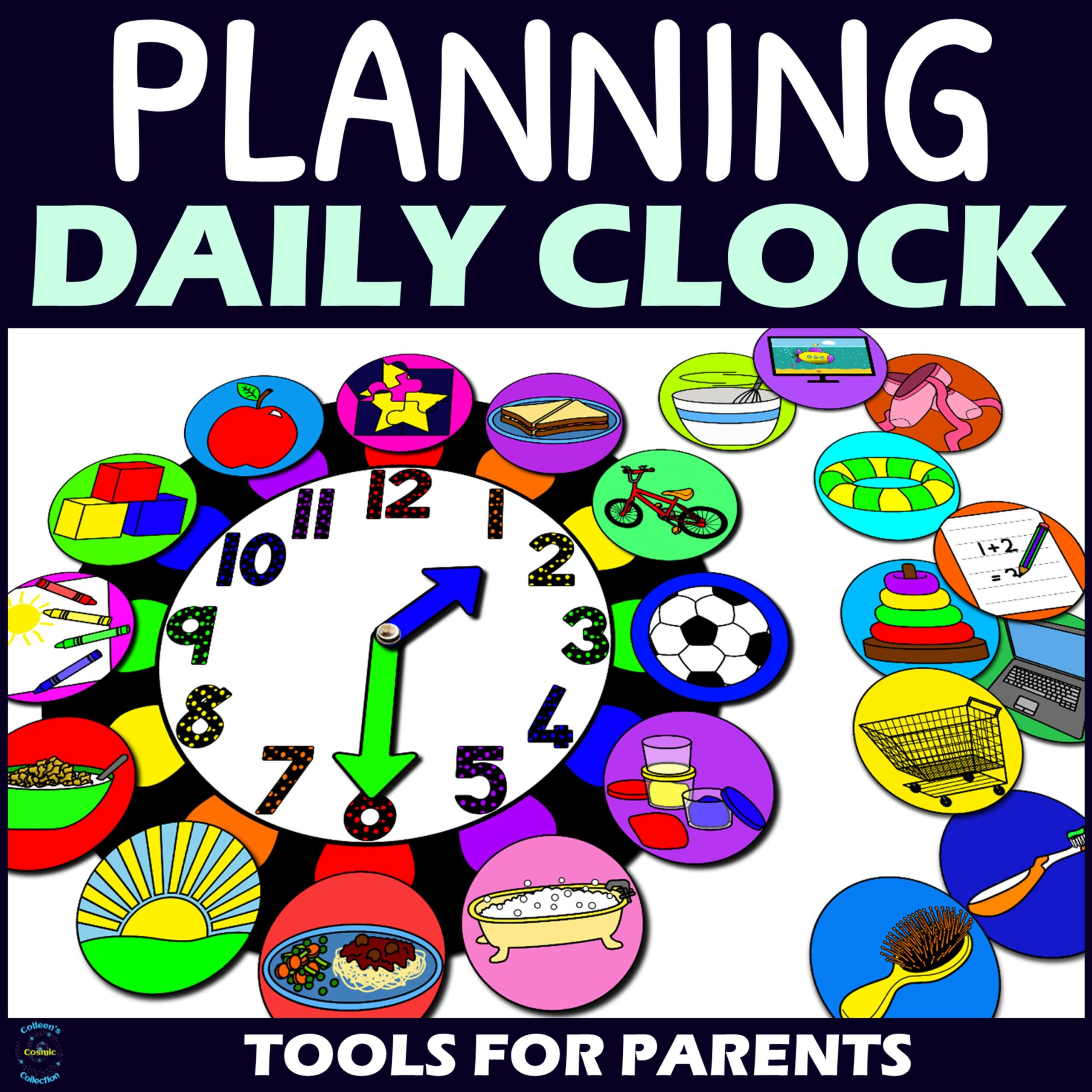 Time Management Daily Planning Clock | Made By Teachers