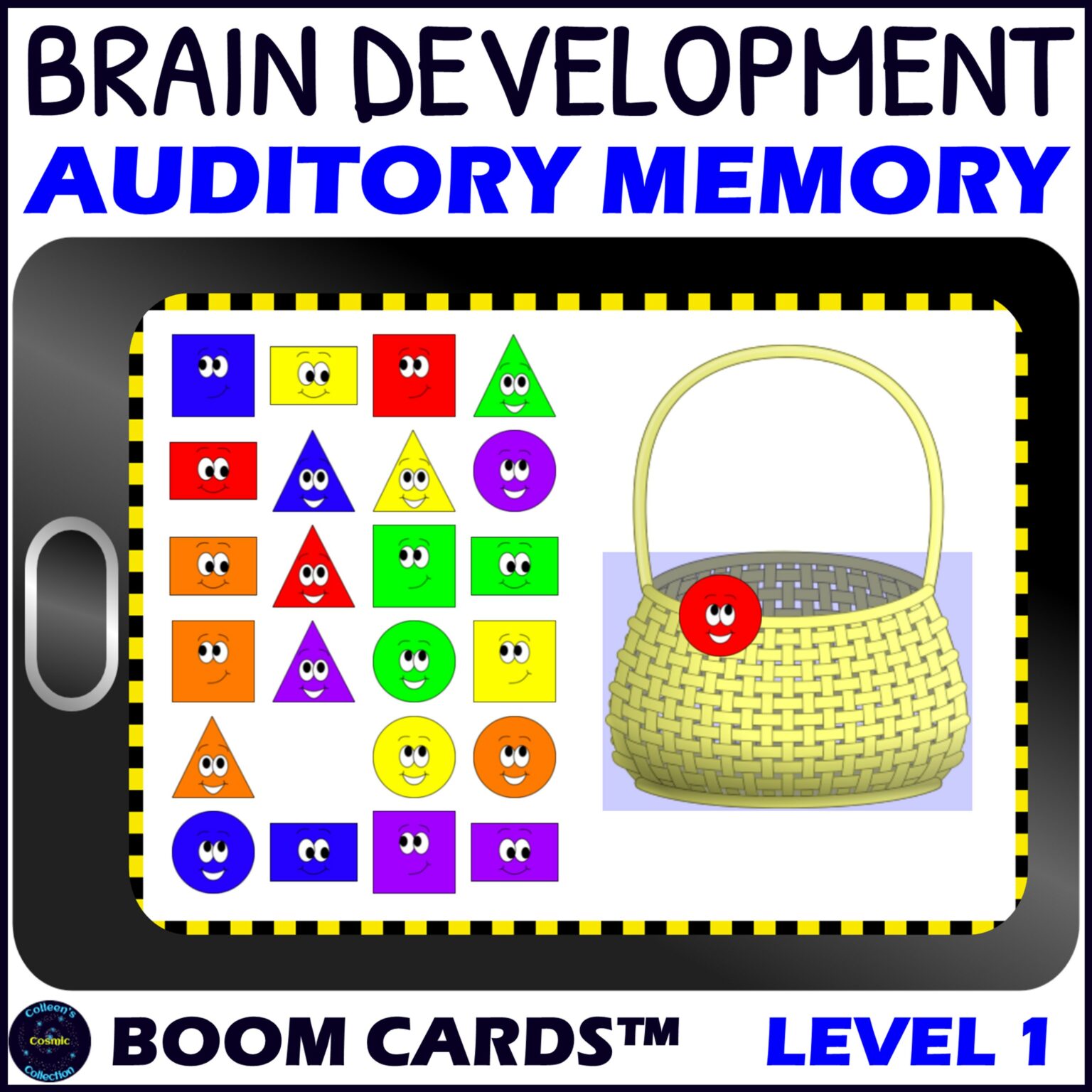 Auditory Memory Activity - Shapes and Colors 1 | Made By Teachers