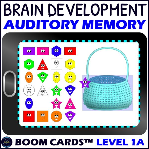 Auditory Memory Activity Shapes And Colors 1a Made By Teachers