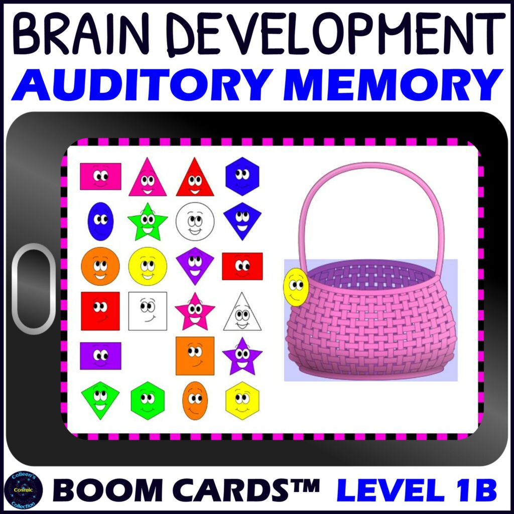 Auditory Memory Activity - Shapes and Colors 1B | Made By Teachers