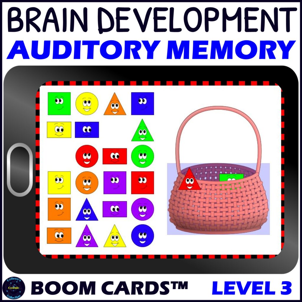 Auditory Memory Activity - Shapes and Colors 3 | Made By Teachers