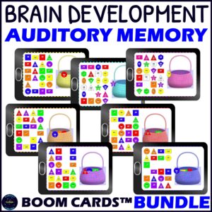 Digital Auditory Memory Activity BUNDLE with Shapes and Colors – Boom ...